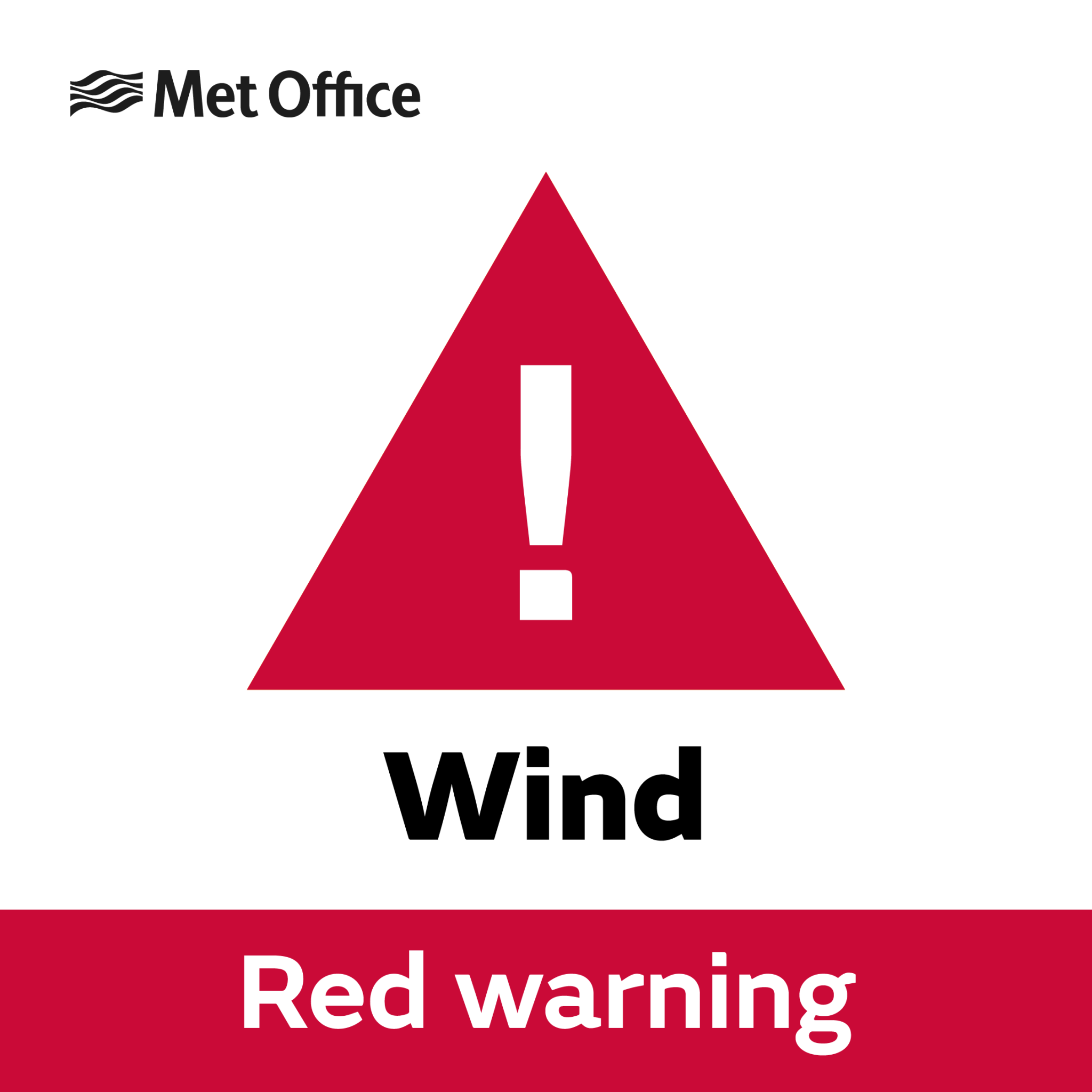 Met office red warning - Queen Victoria Hospital