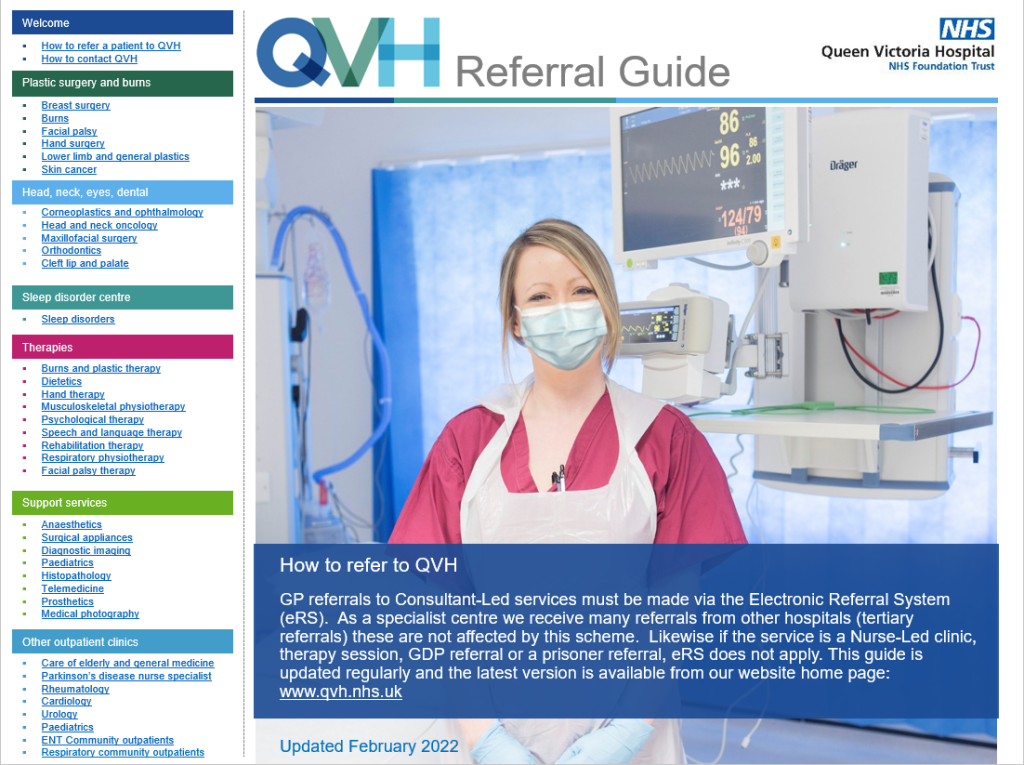 Referral guidance - Queen Victoria Hospital