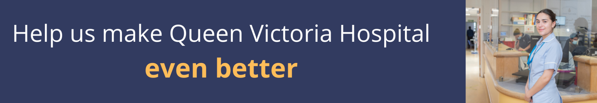 QVH Charity banner - Queen Victoria Hospital